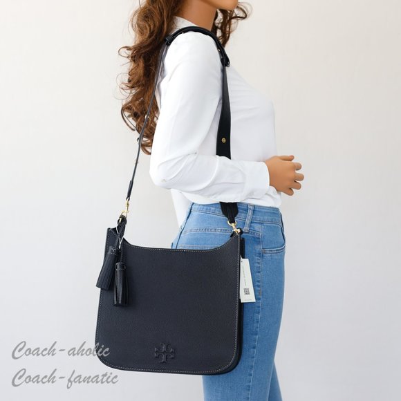 Tory Burch | Bags | Nwt Tory Burch Thea Web Large Shoulder Bag Leather ...